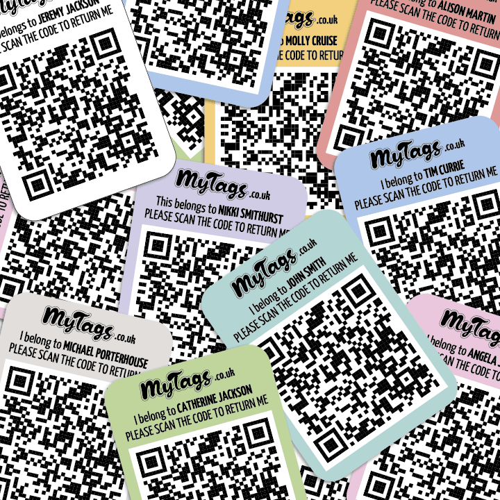 QR Code Email Tags. Personalised labels. – MyTags